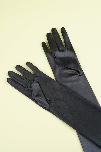 Gants Longs Rétro Années 1920 Noirs – ZAPAKA FR