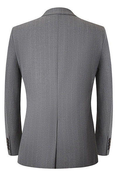 ZAPAKA Femmes Hommes Costumes De Bal Gris 2 Pièces Pointe Revers Simple ...