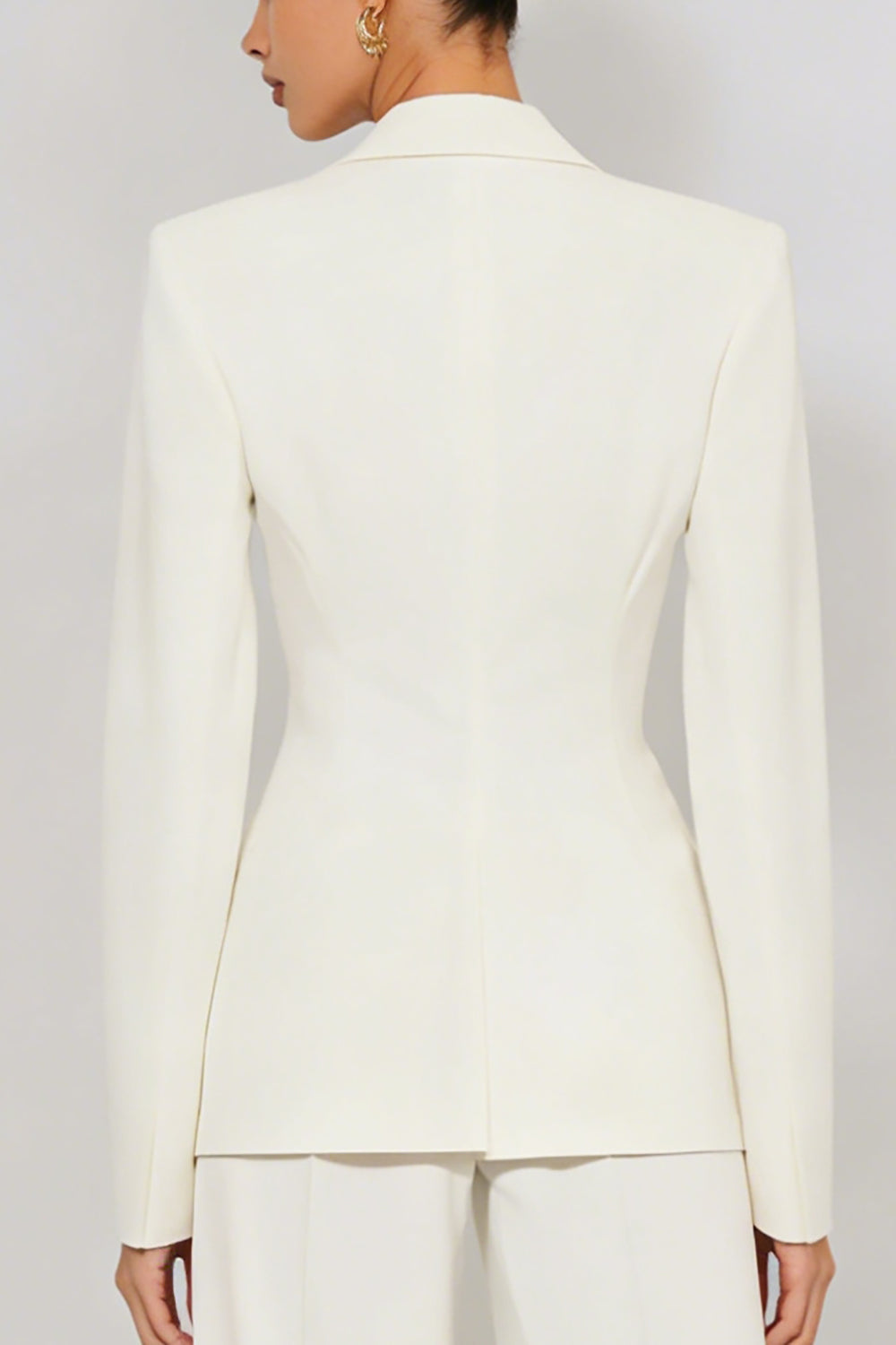 Costumes de travail à revers pointés pour femmes ZAPAKA avec poches ...