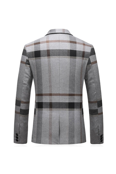 Zapaka Costumes Hommes Encochés Revers 3 Pièces Stripe Prom Homecoming ...